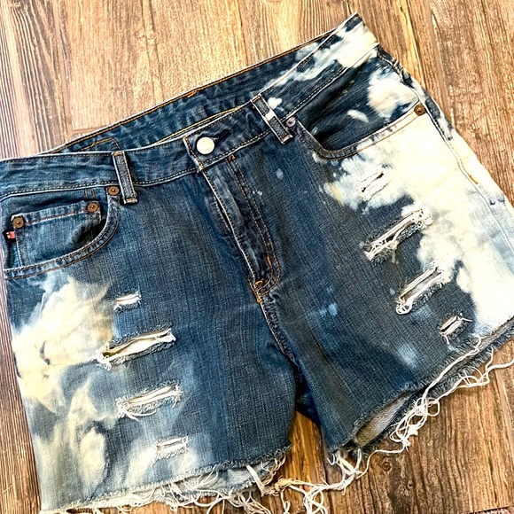 Ralph Lauren | Shorts | Rl Polo Jeans Co Sz 8 Distressed Cut Off Frayed ...